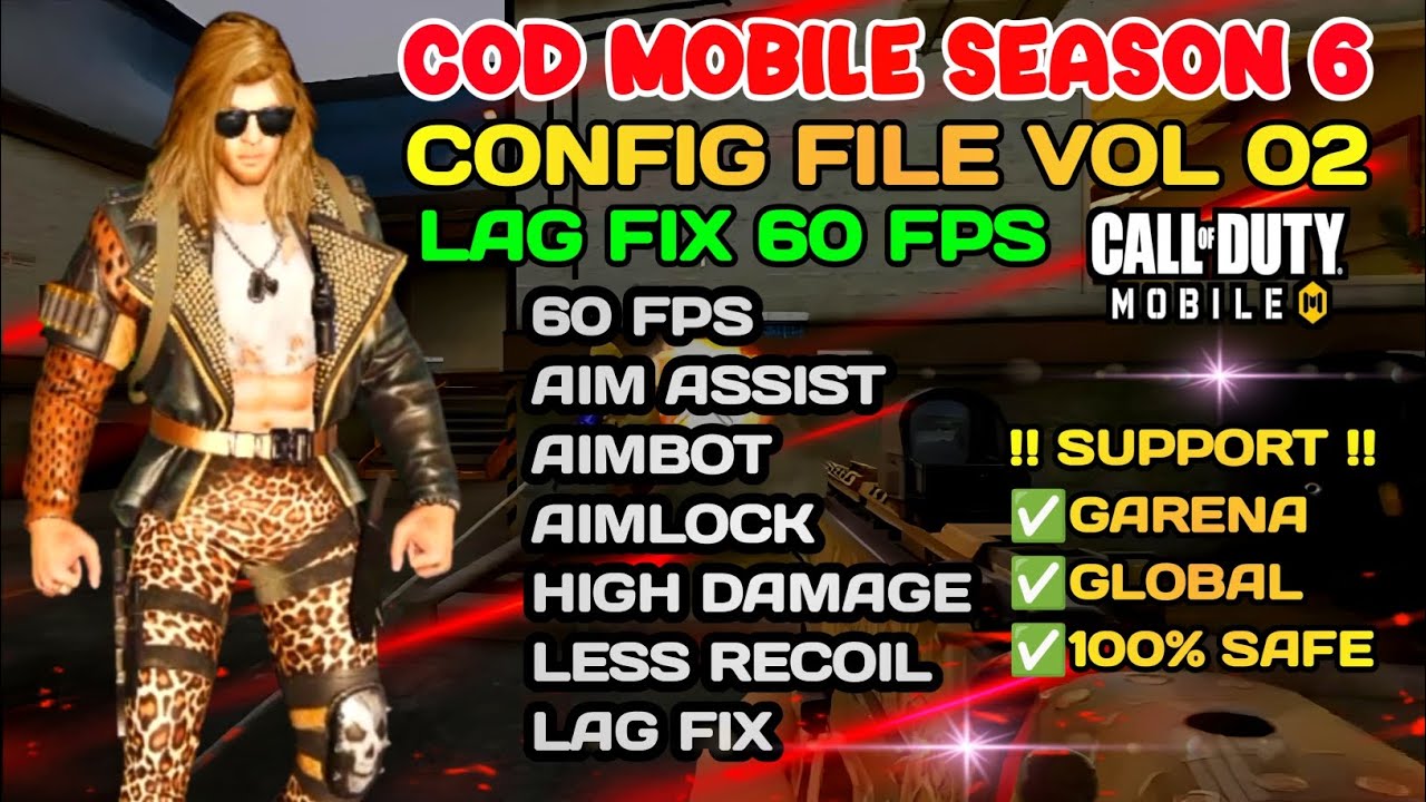 Update Cod Mobile Season 6 : Config File Data-Lag Fix 60Fps !! AimBot+AimLock Config File CodM ...