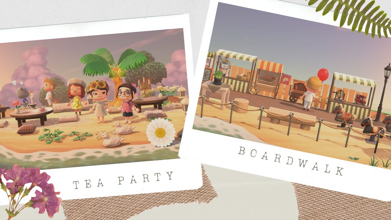 Two Easy Beach Design Ideas | Animal Crossing New Horizons - YouTube