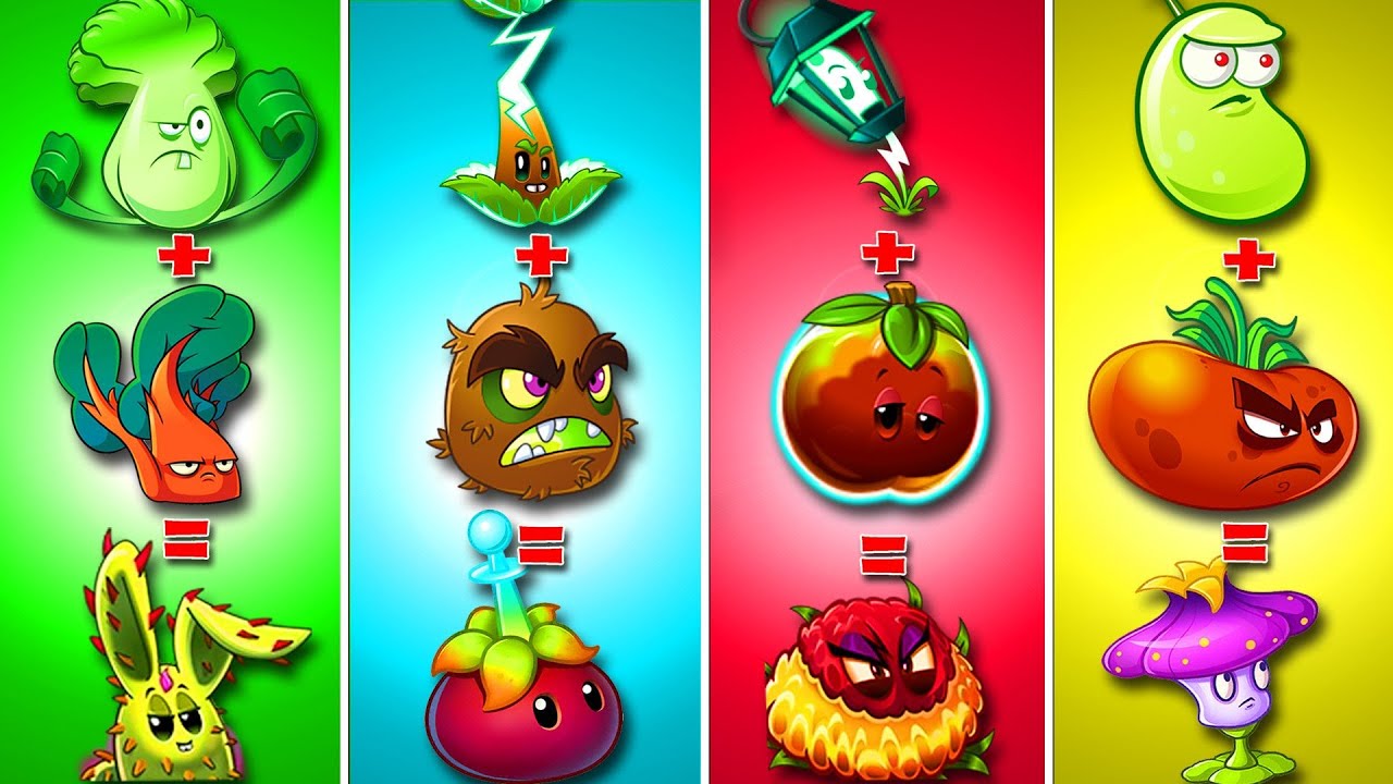 PvZ 2 Discovery - All New Plants & China Version FUSION Evolution Noob ...