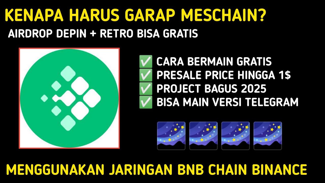 AIRDROP TELEGRAM LISTING !!! Meschain adalah proyek airdrop Depin ...