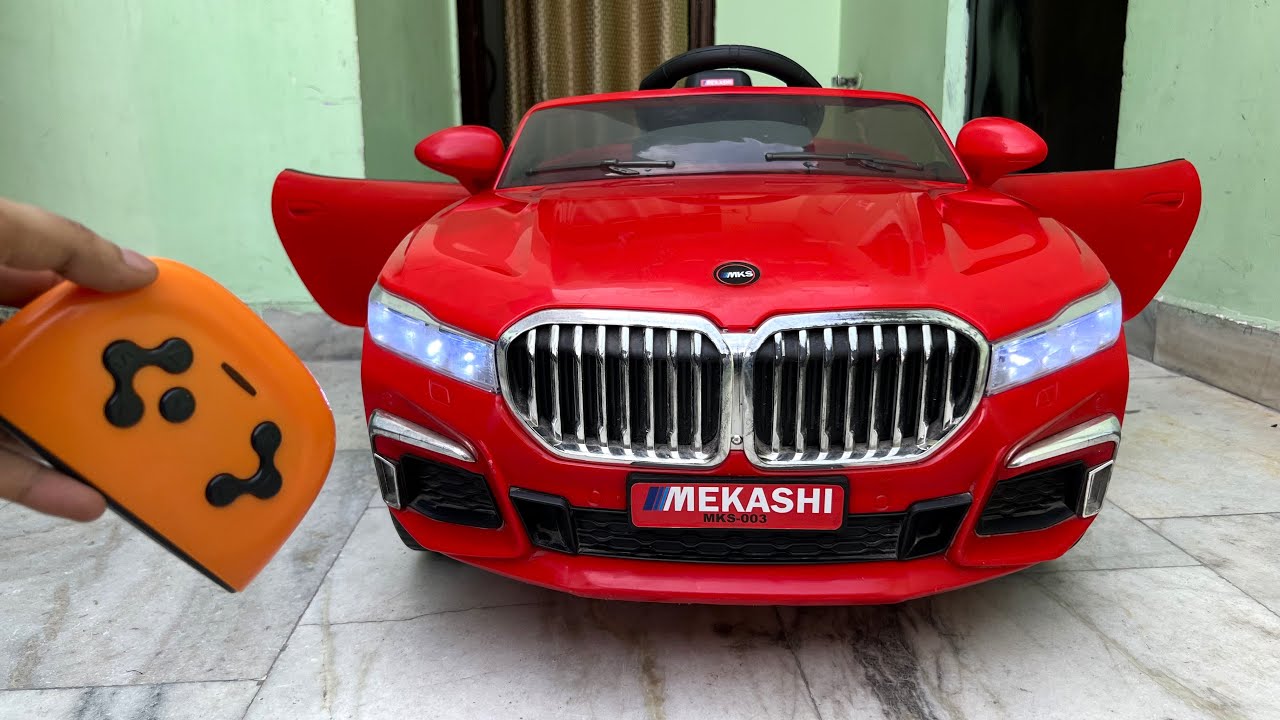 RC BMW Car Unboxing & Testing | 2.4Ghz Remote Control Ride on BMW Car ...