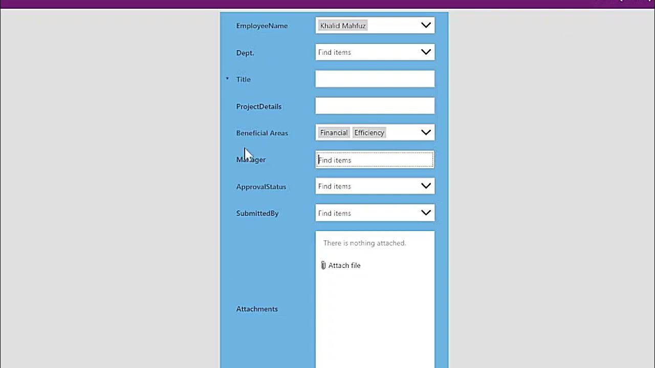 PowerApp: How to customized SharePoint form to get user and manager name by default - YouTube