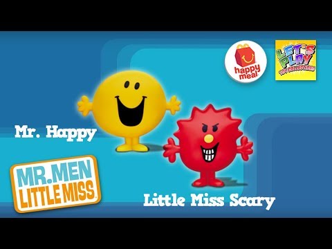 2017 Mr. Men Little Miss - MR. HAPPY & LITTLE MISS SCARY McDonald's ...