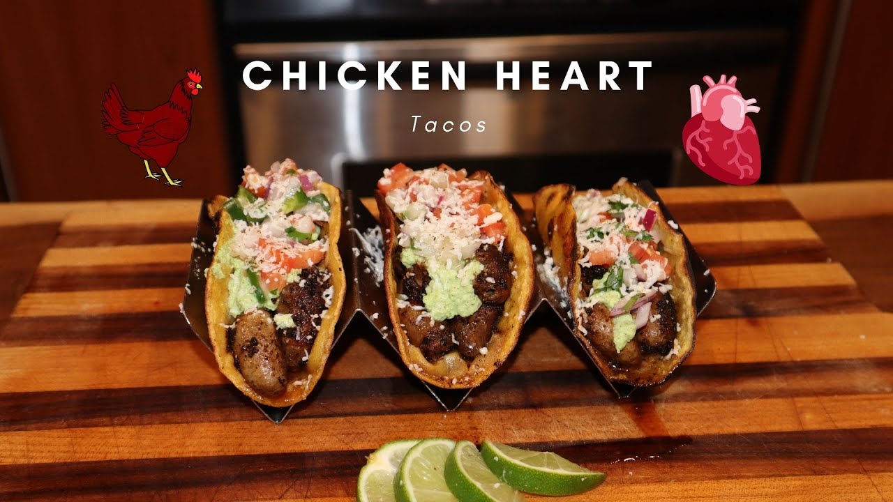 Ep.14 Chicken Heart Tacos - YouTube