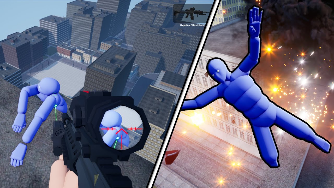 Euphoria Ragdoll and Gore Physics in HyperBox | Brutal Kills Big ...