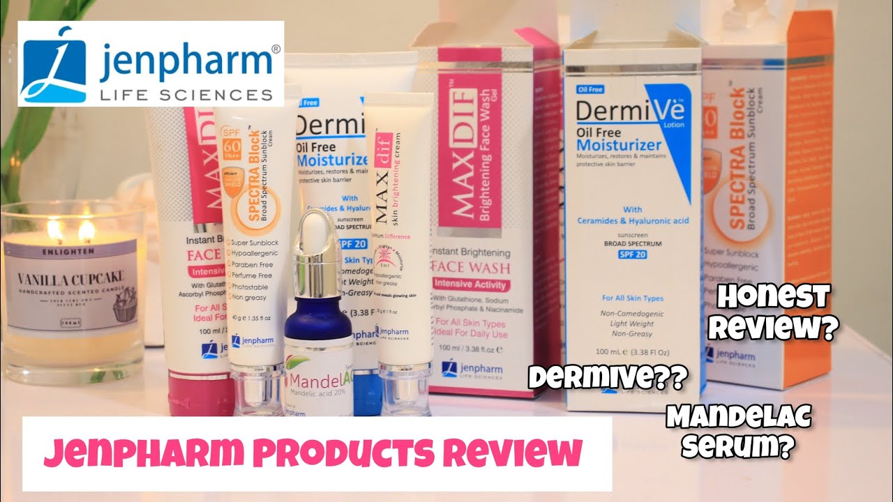 Jenpharm Review| mandelAC serum, DermiVe moisturizer, Spectra Block ...