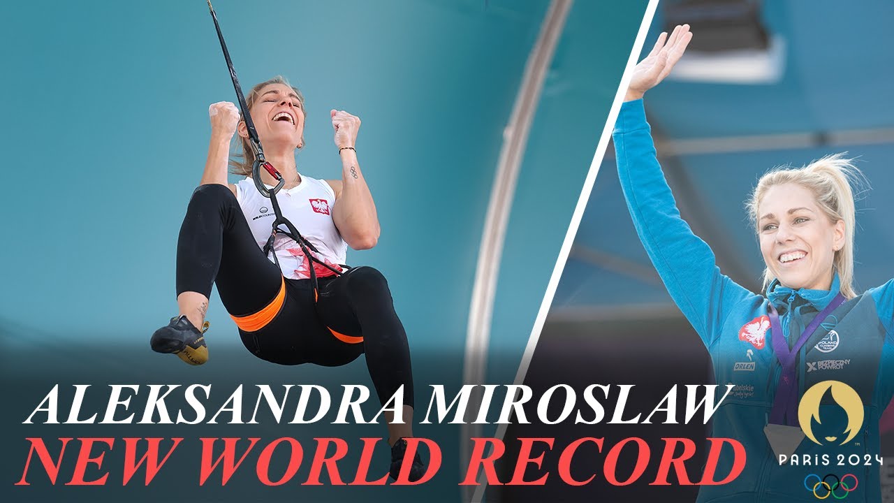 Aleksandra Miroslaw Breaks Women's Speed World Record - Sport Climbing ...