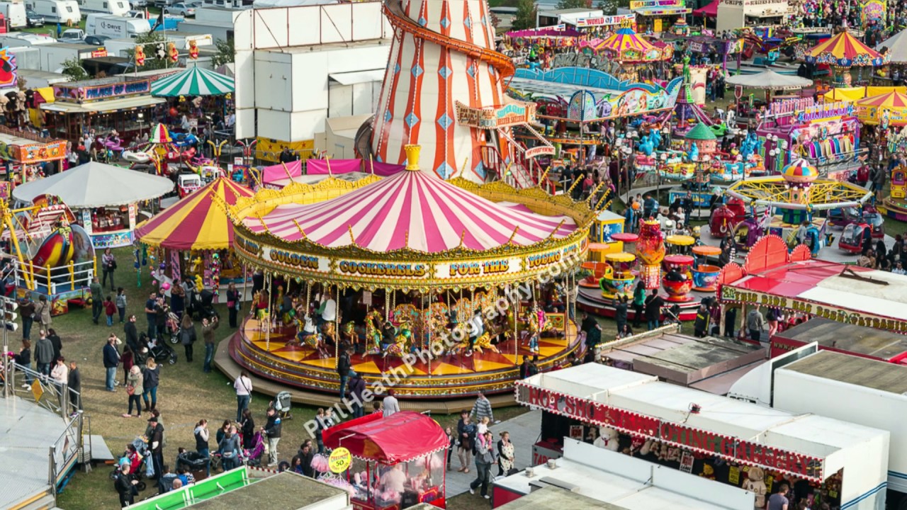 Nottingham Goose Fair From The Air 5th October 2014 - YouTube