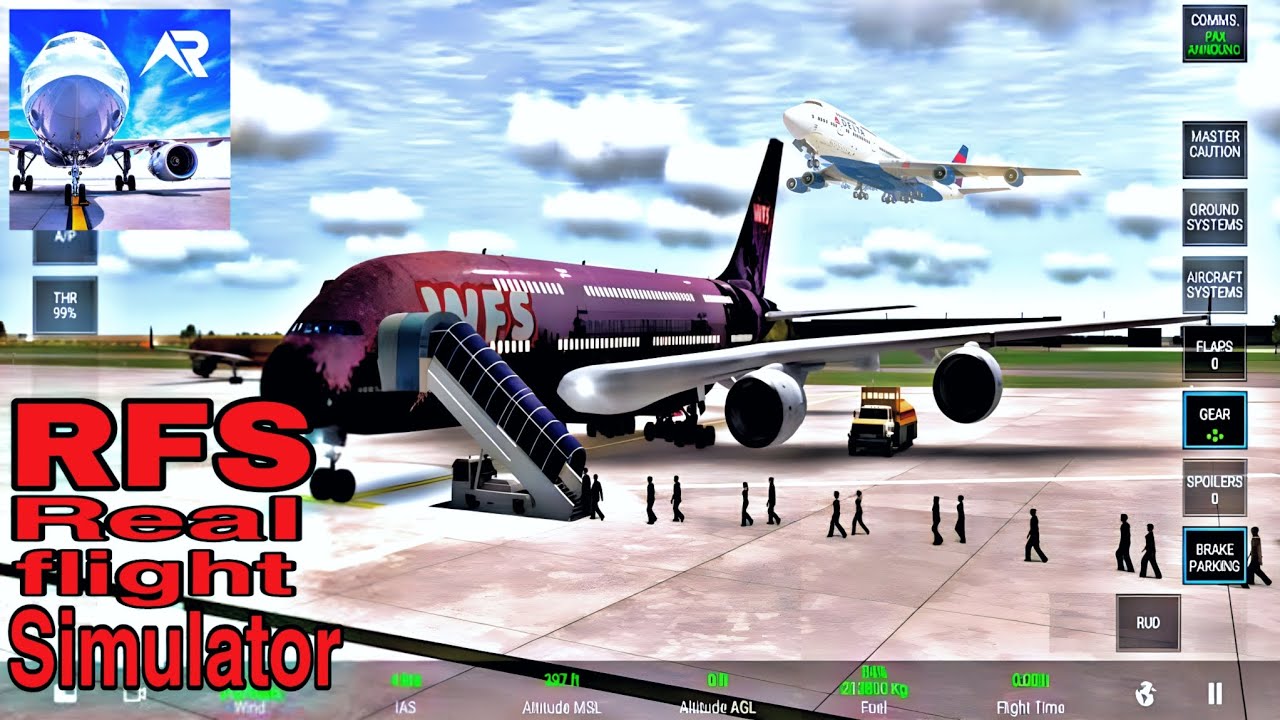 RFS Real Flight Simulator ️ Take of from runway & landing Mumbai to ...