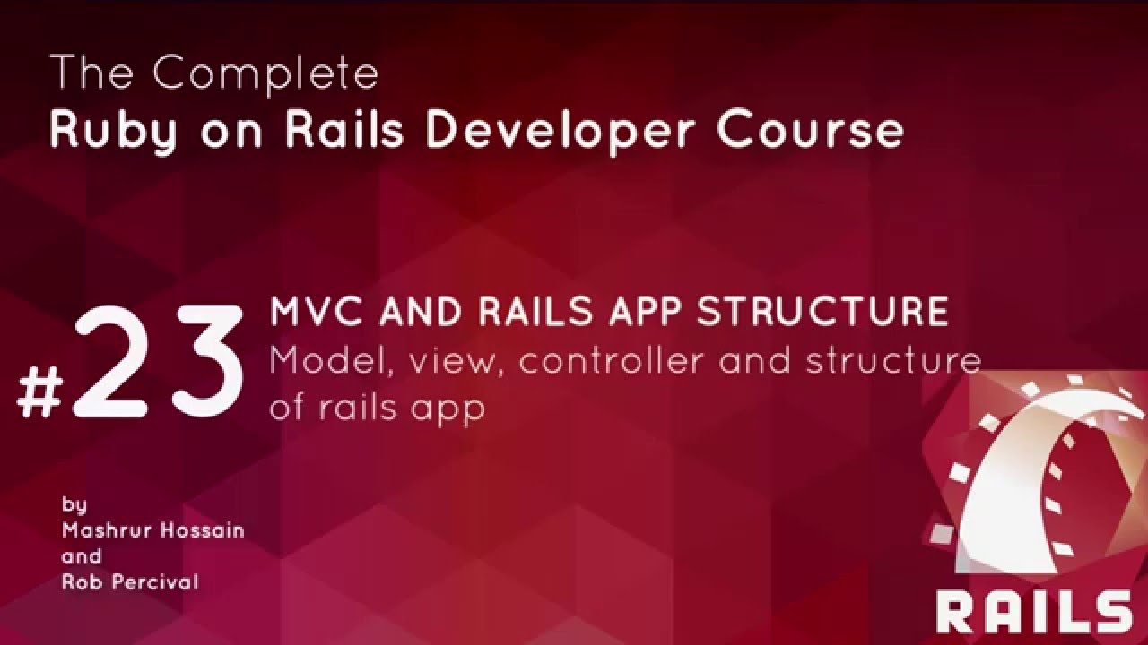 Ruby On Rails Mvc And Structure Of A Rails App 11 Youtube