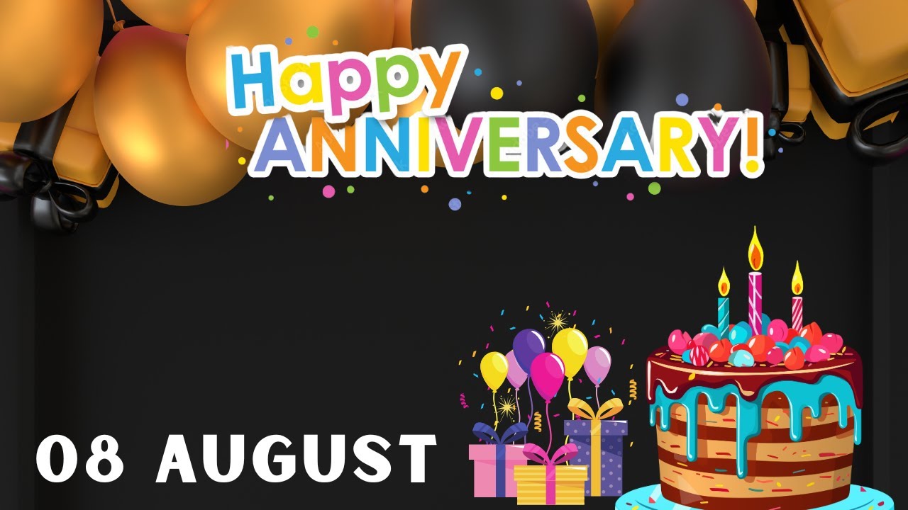 August Anniversary Wishes Jahrestagskarte Für Ehemann,