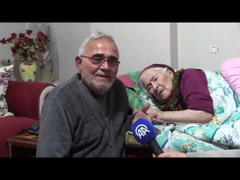 Kastamonu'da 114 yaşındaki Fatime nine oğluyla hayata tutunuyor
