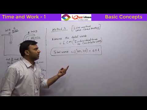 Total Work and Speed LCM Method Time and Work - YouTube