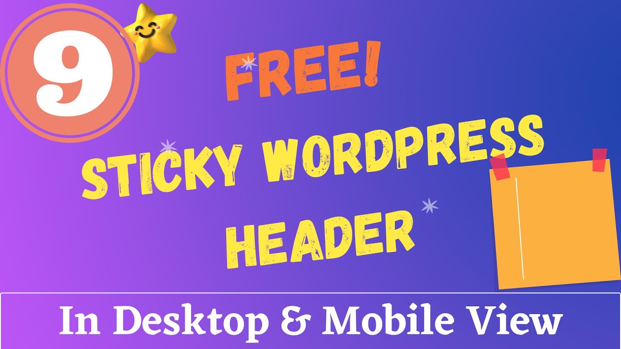 How To Add Sticky Header In WordPress (Desktop/Mobile)? | Free & Easy ...