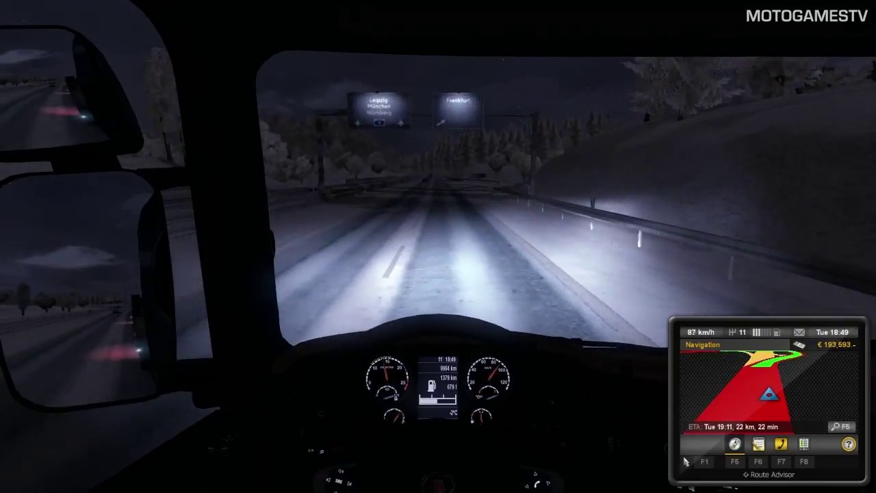 Euro Truck Simulator 2 - Snow Mod - YouTube