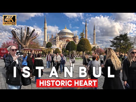 Istanbul Turkey 2026 4K Walking Tour | Sultanahmet, Hagia Sophia & Blue Mosque