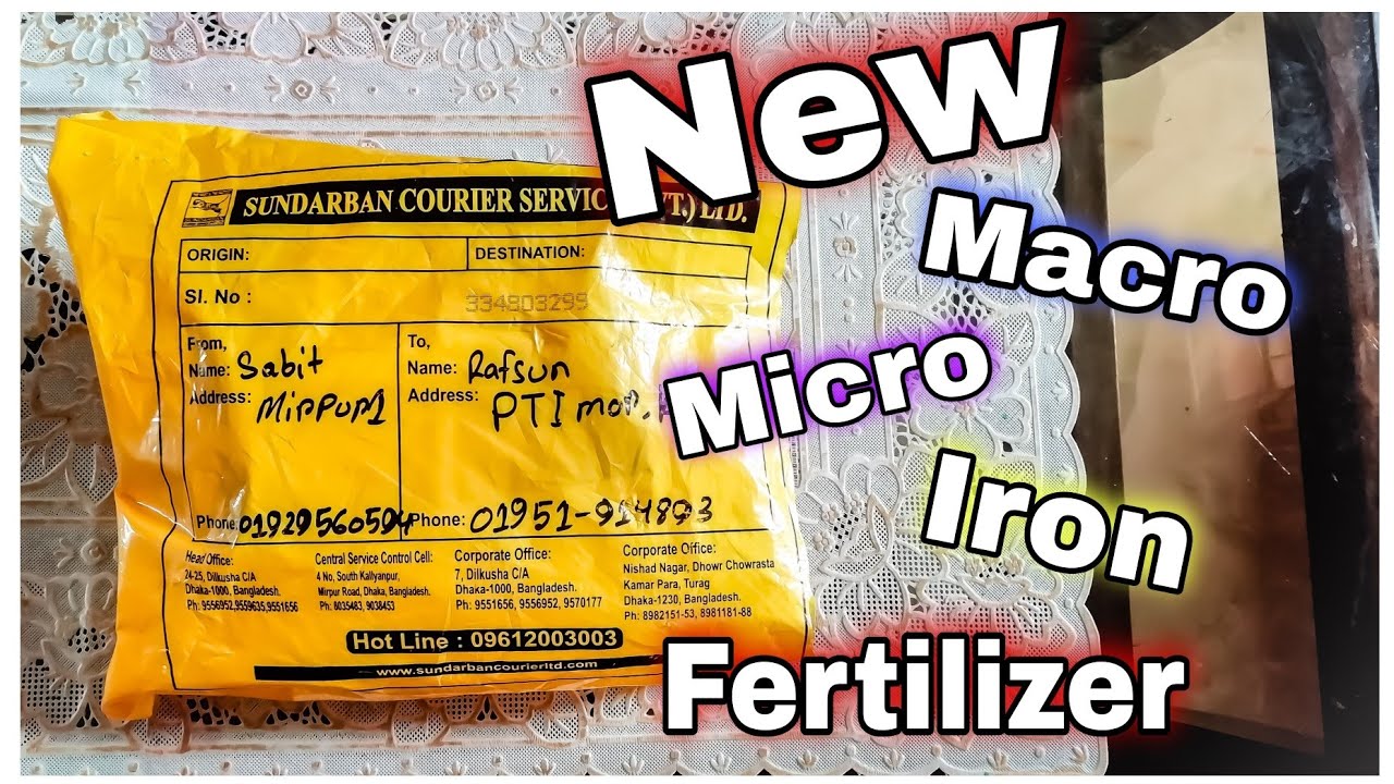 Unboxing New Macro Micro And Iron Fertilizer For Planted Aquarium - YouTube