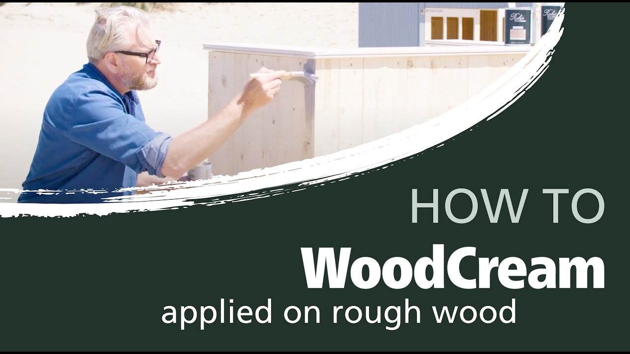 How to apply WoodCream on rough pine wood - For vertical exterior ...