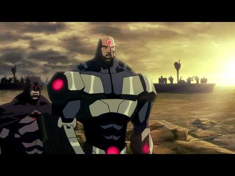 the flash rescues superman with batman and cyborg - (justice league ...