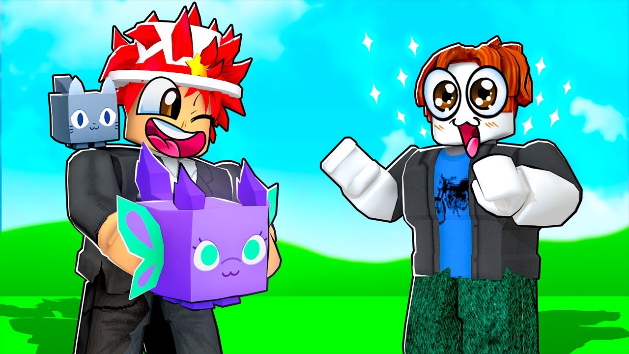 I gave random noobs MYTHICAL PETS and this happened... - YouTube