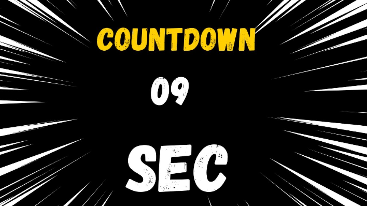 9 second countdown with sound effect | Free Download | Relaxing | ASMER - YouTube