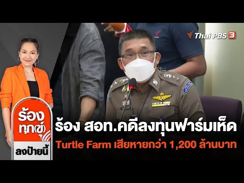 ร้อง สอท.คดีลงทุนฟาร์มเห็ด Turtle Farm เสียหายกว่า 1,200 ล้านบาท | ร้อง ...