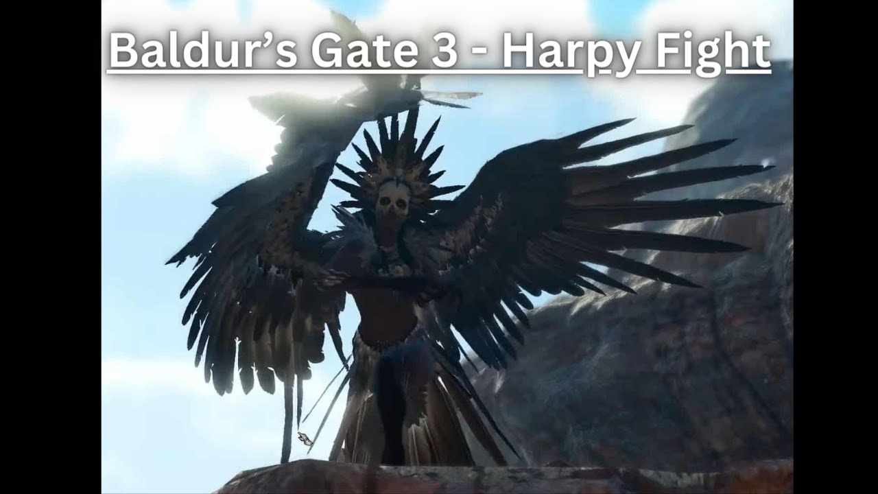 Baldur's Gate 3 ACT 1 Harpy Fight (Modded Gameplay) #baldursgate3 #mods ...