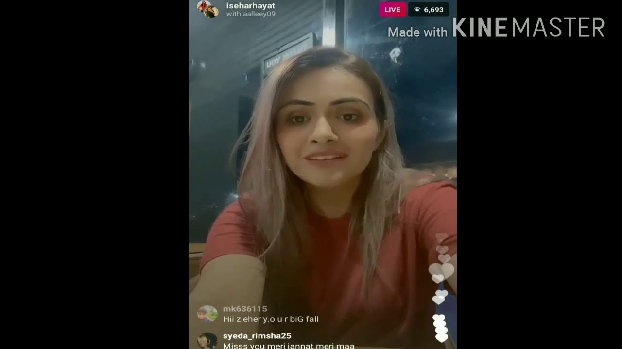 Seher Hayat live with Ali on instagram ll Couple Live stream dont miss ...