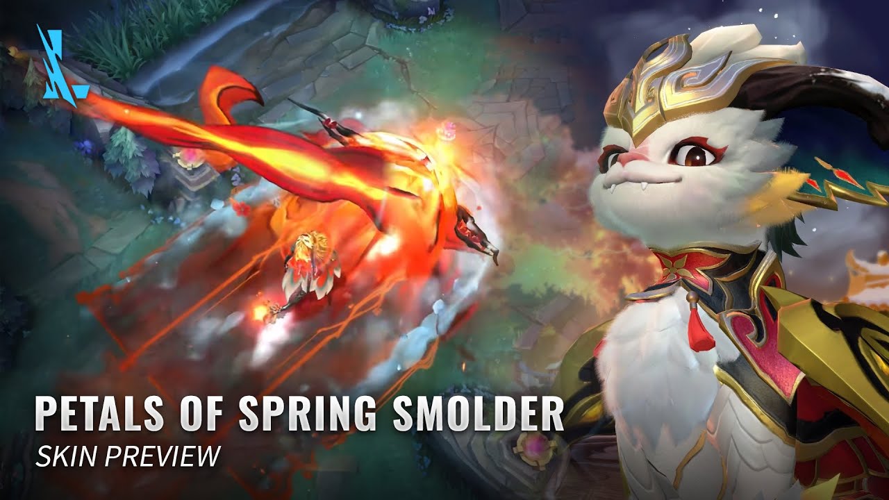 Petals Of Spring Smolder Skin Preview || League Of Legends: Wild Rift ...
