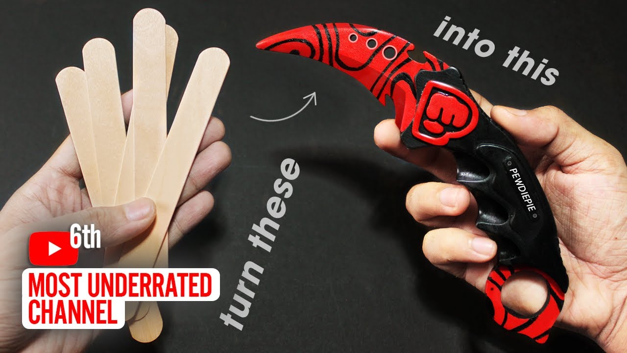 How To Make Pewdiepie CS GO Karambit From Popsicle Stick YouTube how-to-make-pewdiepie-cs-go-karambit-from-popsicle-stick-youtube
