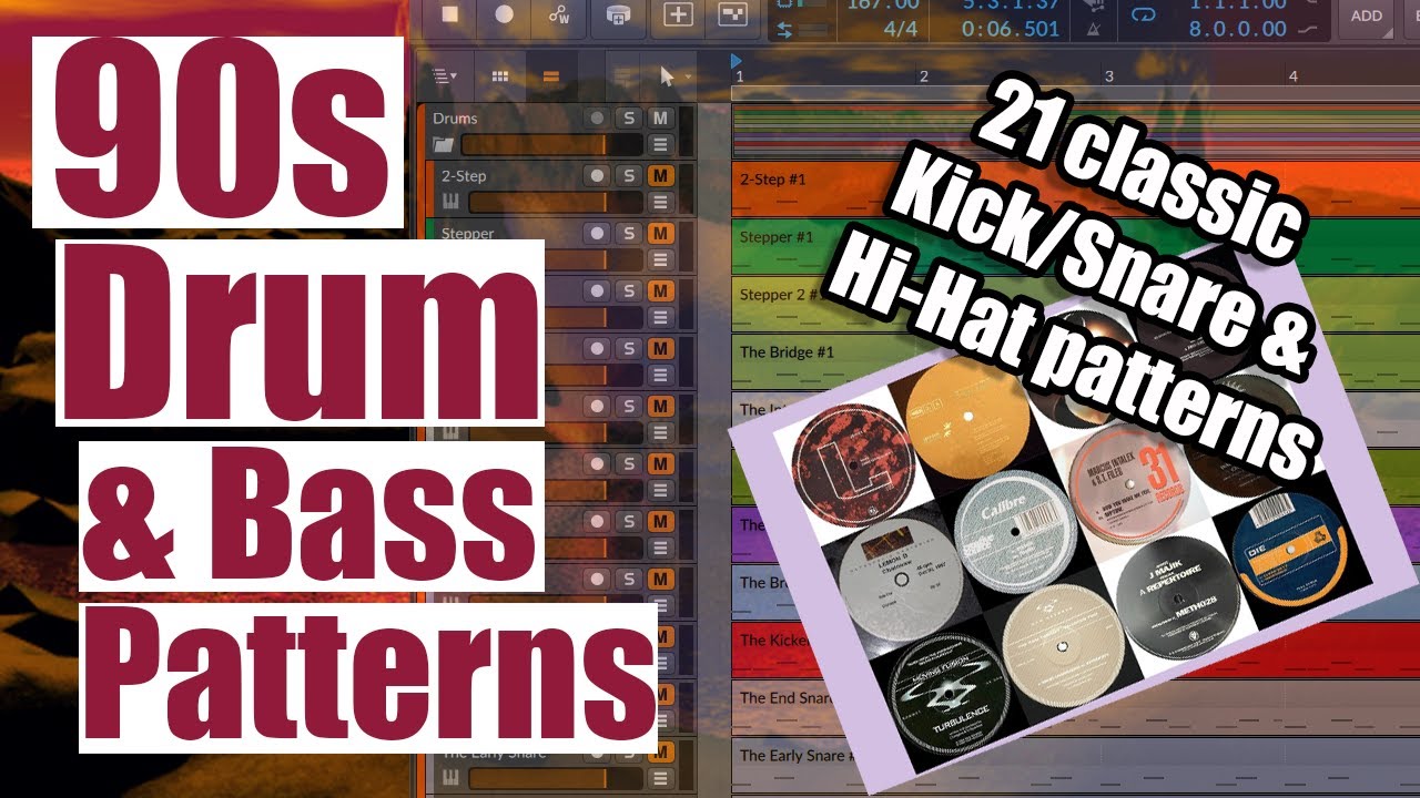 20 Classic Drum & Bass Patterns from the 90s - YouTube