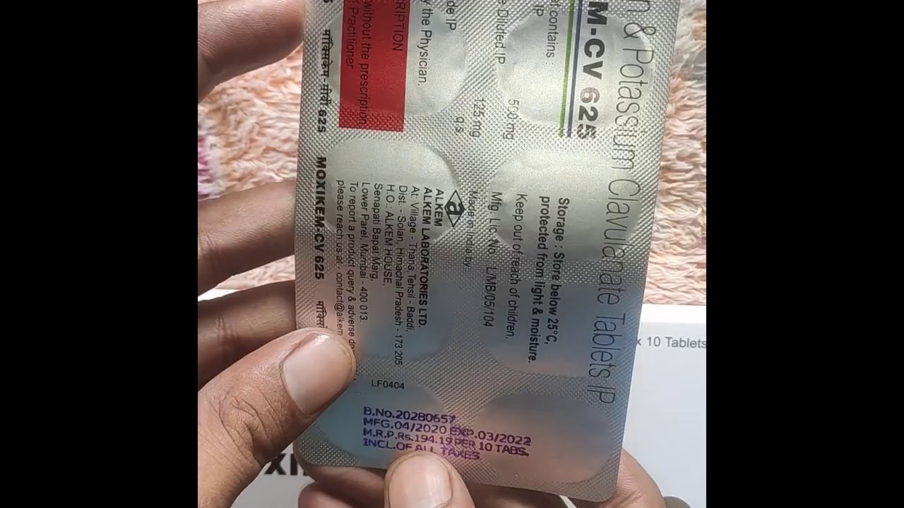 Moxikem-CV 625 Tablet Use, Side Effect , Antibiotic ka bap hai ye ...