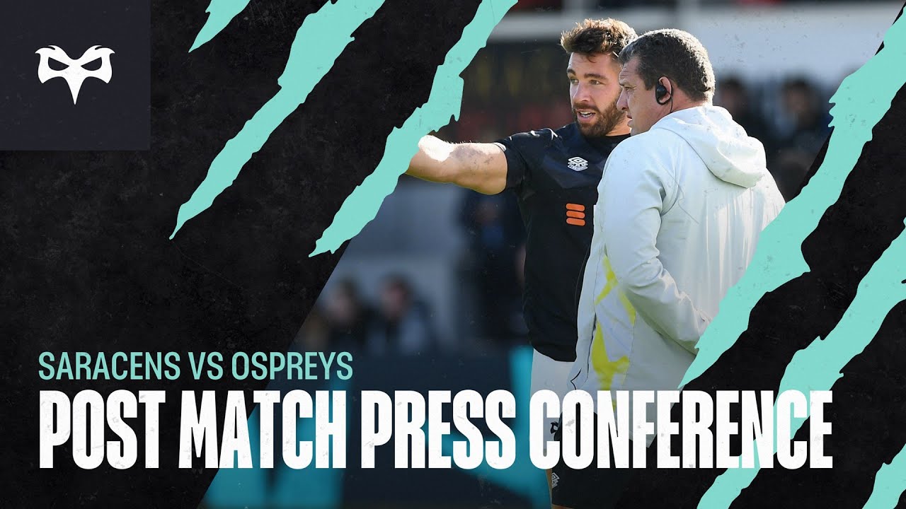 Post Match Press Conference: Toby Booth & Rhys Webb (Saracens) - YouTube