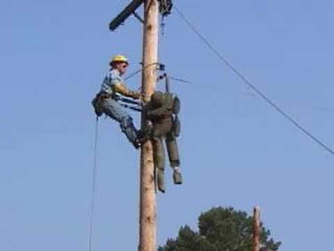 Guy falls off pole..... - YouTube