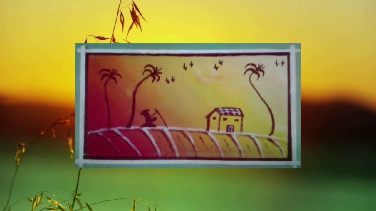 Landscape Rangoli - Nature Theme - YouTube