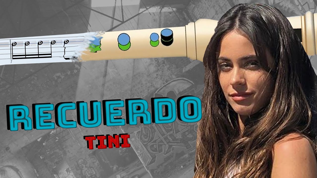 Recuerdo - TINI, Mau y Ricky - Partitura - Flauta - Songs2See - YouTube