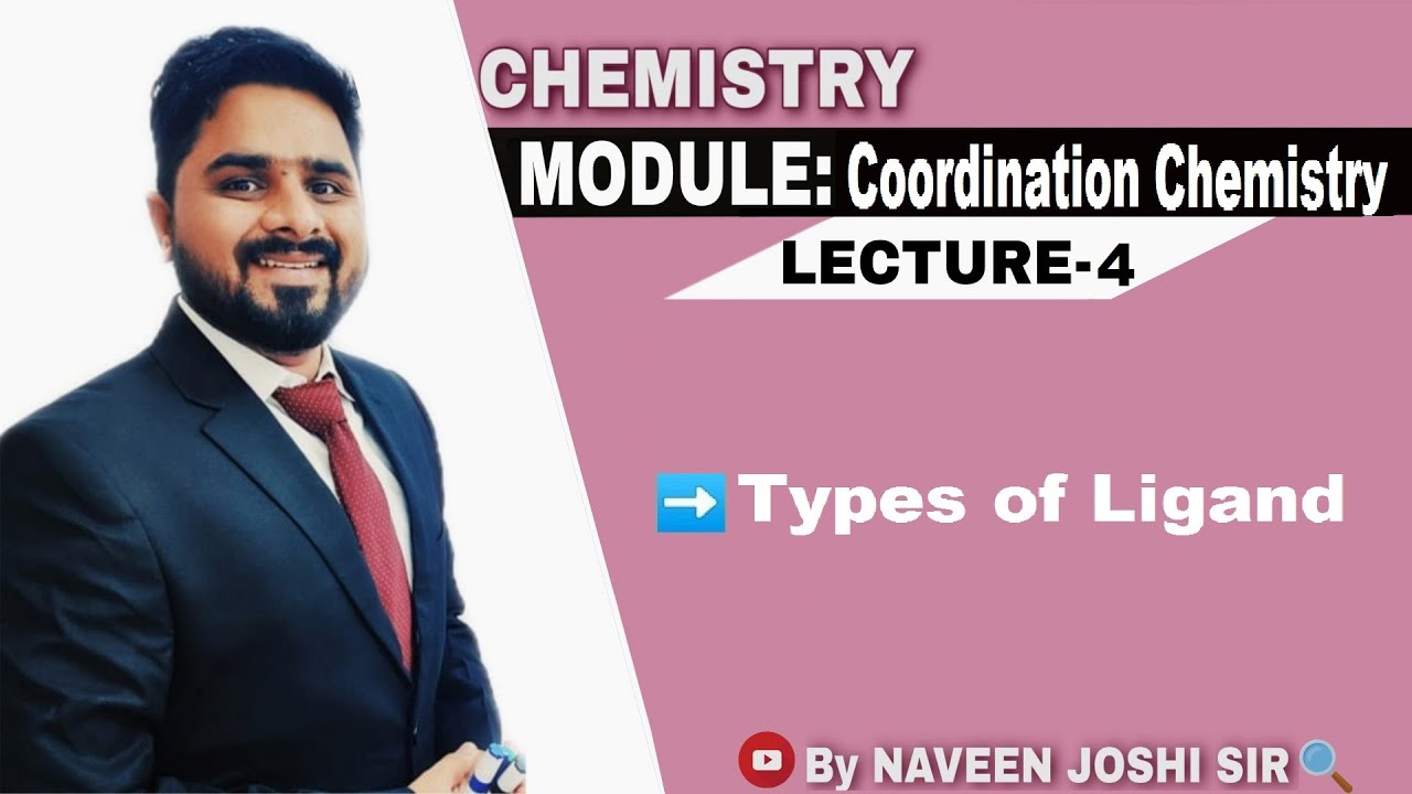 Types Of Ligands | Module - 7 : Coordination Chemistry | Lecture - 4 ...