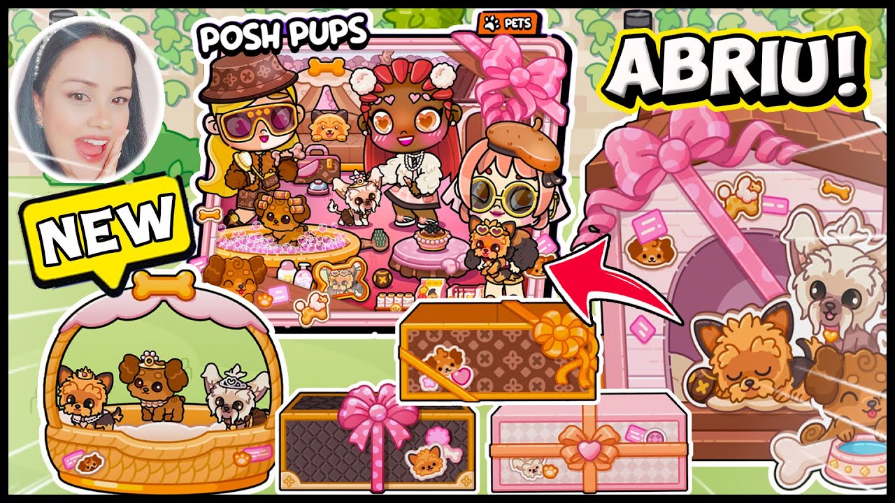 NOVA ATUALIZAÇÃO PACOTE PARA PETS NO PAZU AVATAR WORLD | POSH PUPS ...