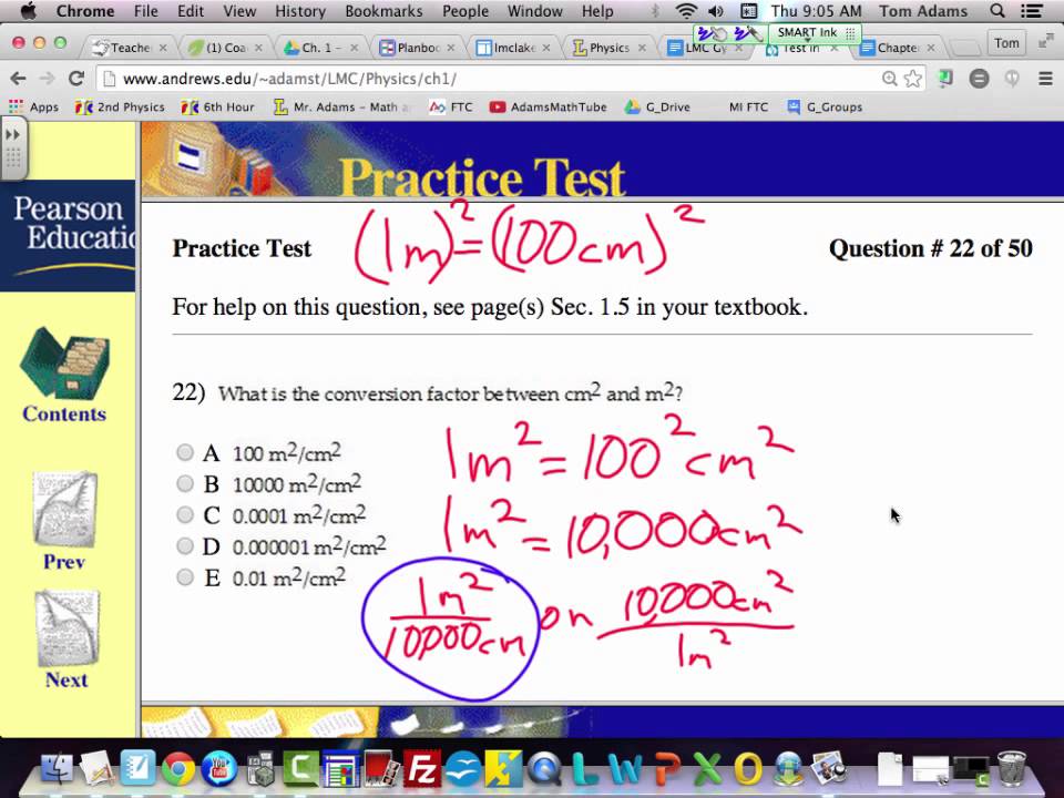Physics Chapter 1 Unit Conversions Practice Test # 20 - 30 - YouTube
