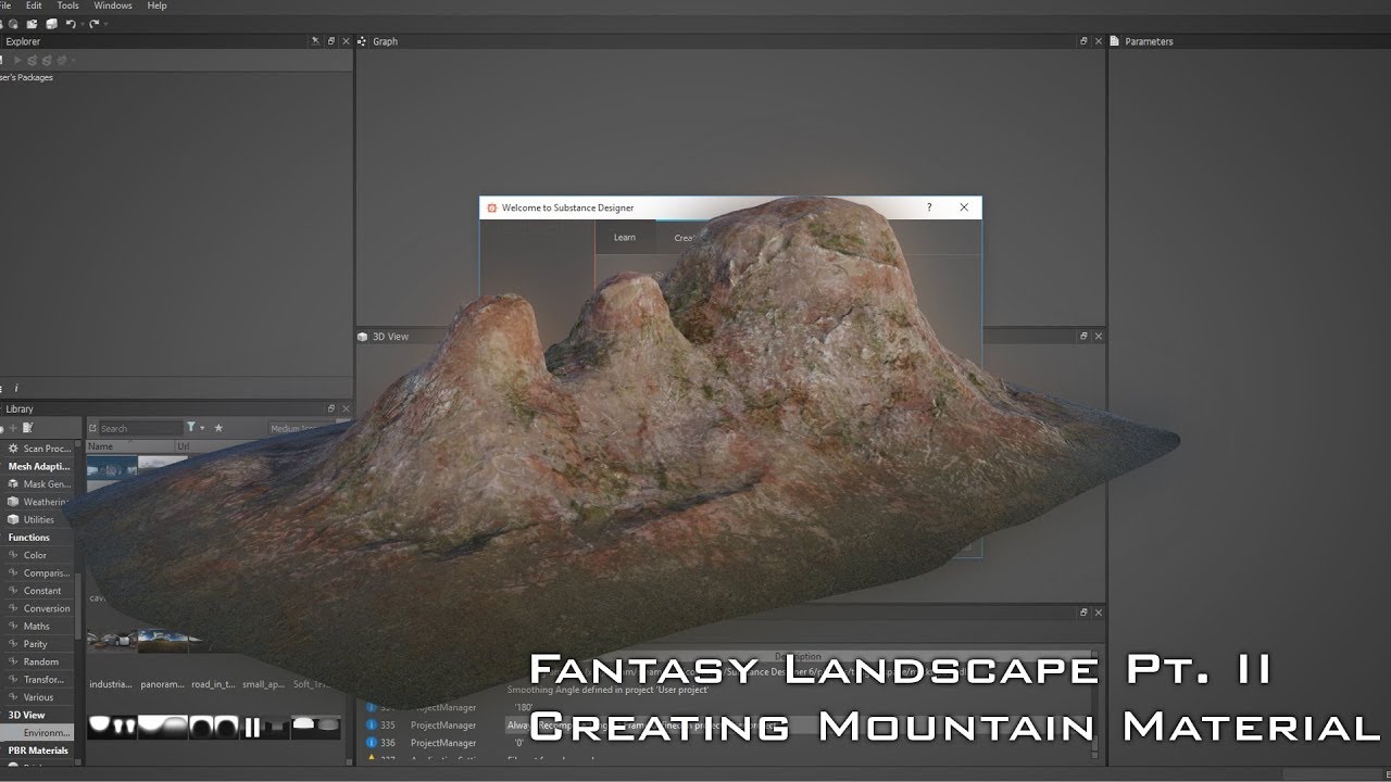 Fantasy Landscape Pt.2: Creating Mountain Materials in Substance ...