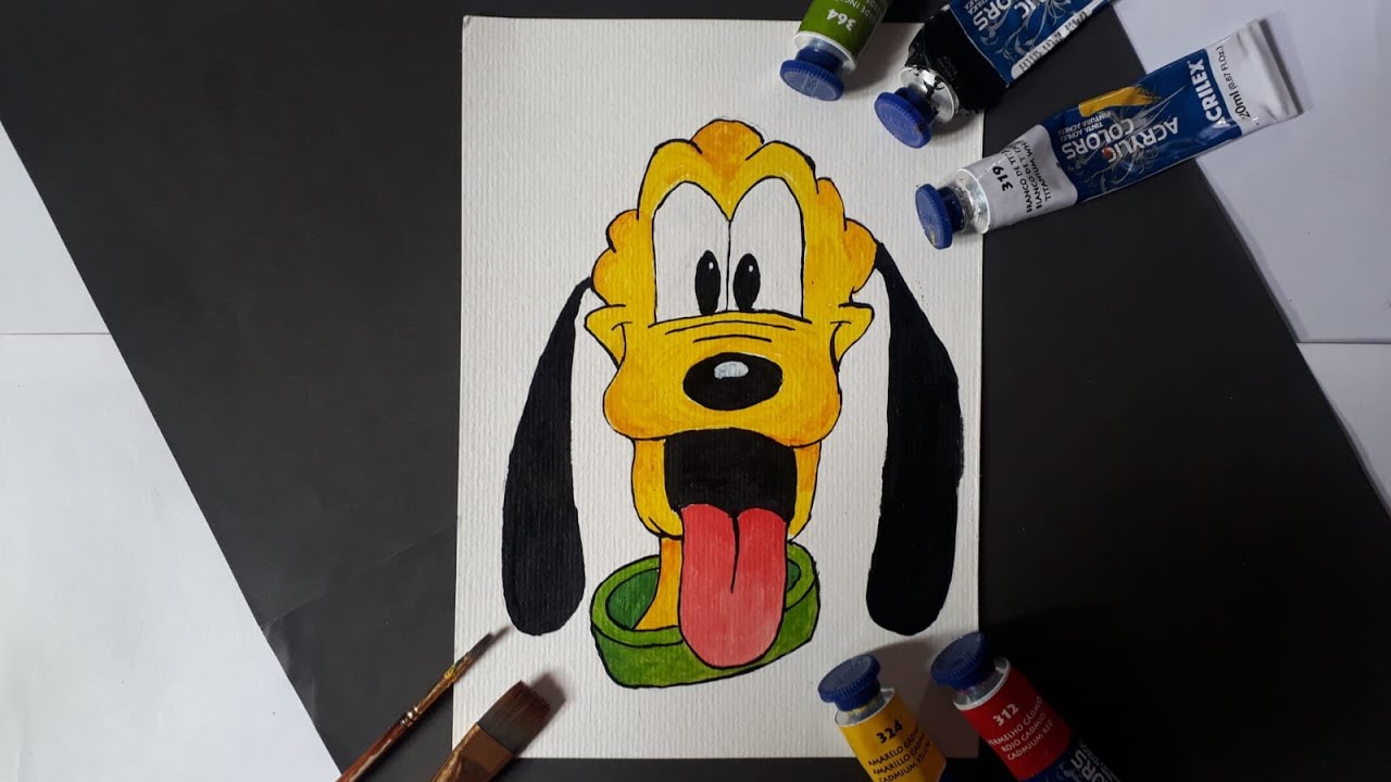 Pluto | Acrylic Painting #62 | Satisfying and Relaxing - YouTube
