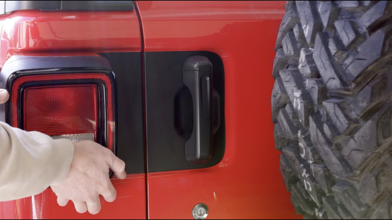 Tailgate Handle Graphic for Wrangler JL/JLU Installation Instructions ...