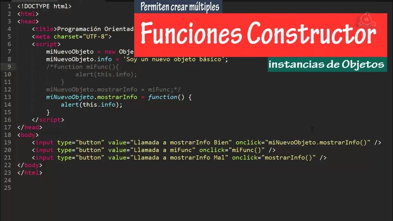 25.- Curso de JavaScript para principiantes. Crear Objetos con ...