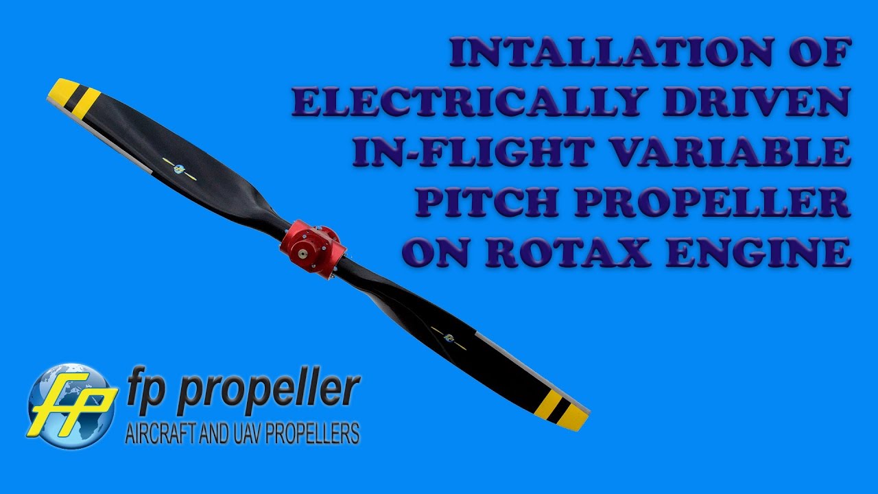 Installation of electrically driven propeller on Rotax engine - YouTube