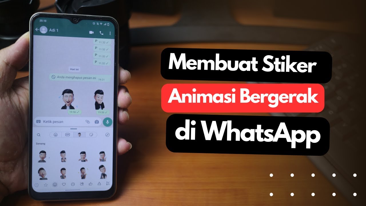 Cara Membuat Stiker Animasi Bergerak di WhatsApp - YouTube