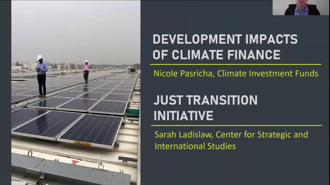 CIF TCLP Webinar | Development Impacts of Climate Finance and Just ...