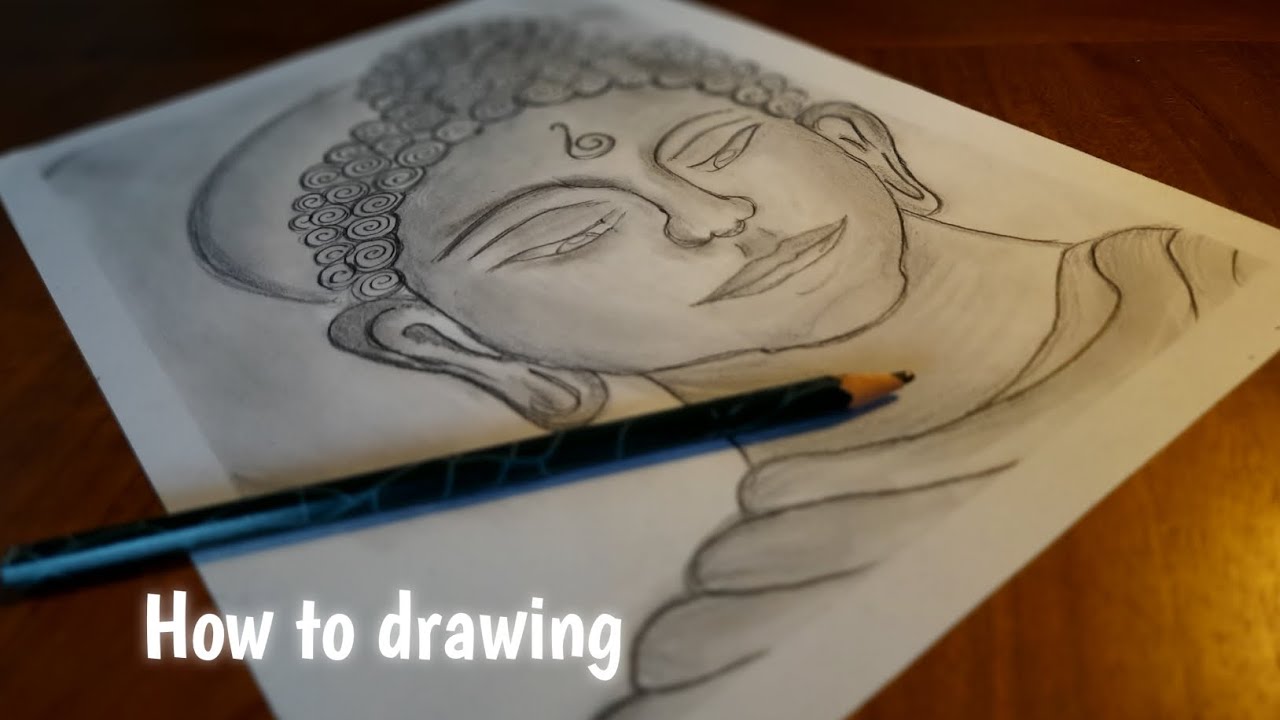 How to drawing Lord Buddha | Pencil Art ️ - YouTube