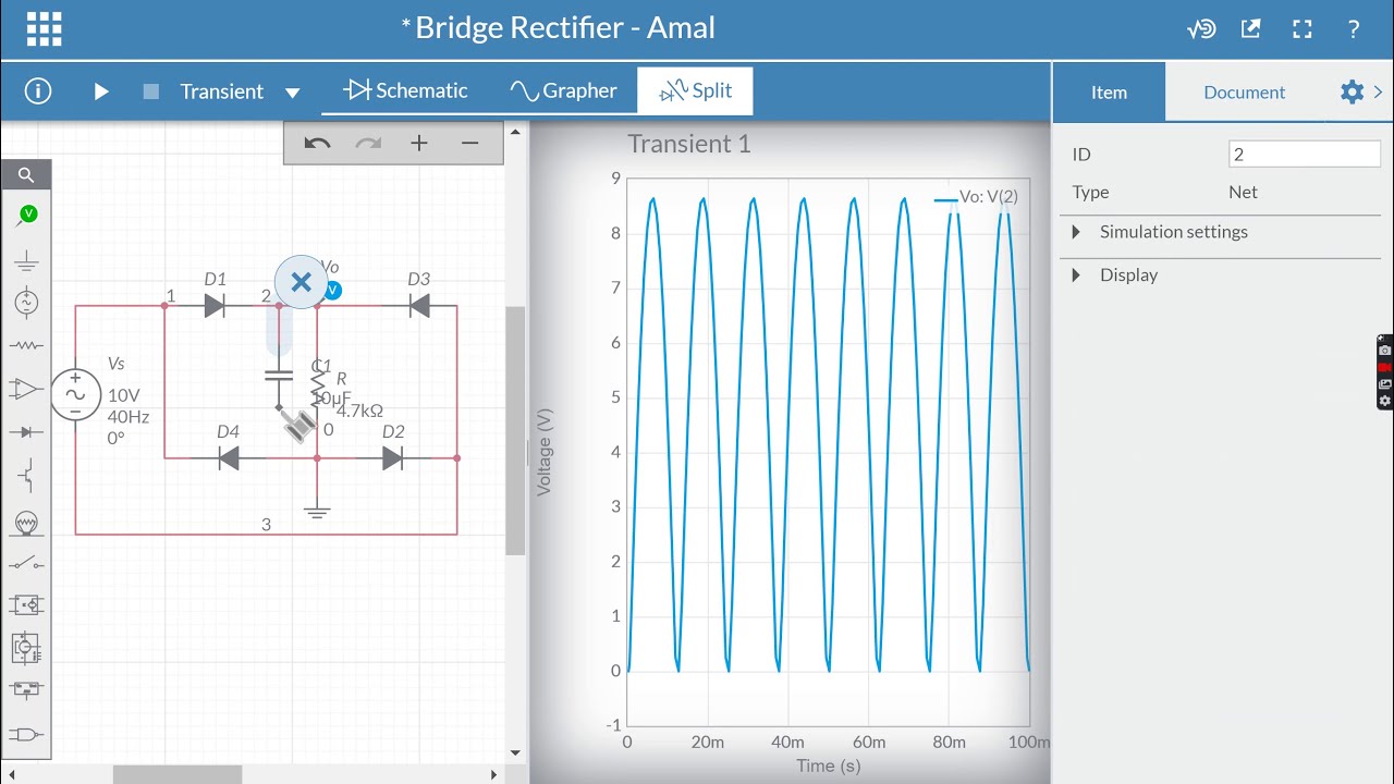 Lab 8: Bridge Rectifier Simulation - YouTube
