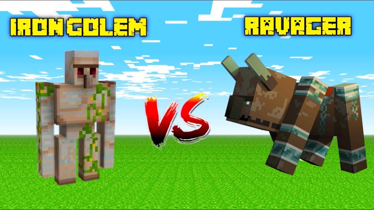 Iron Golem VS Ravager VS Warden - YouTube