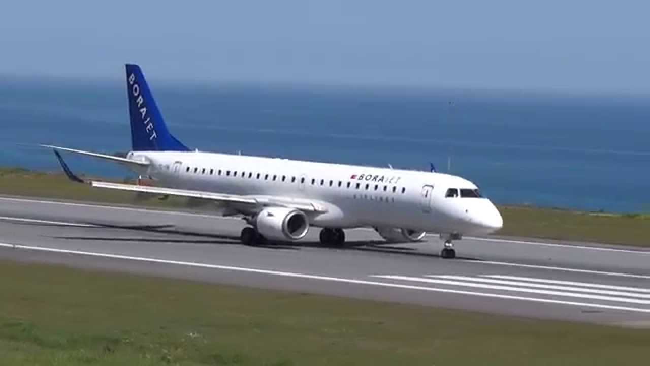 Embraer E190 Borajet /TC-YAI / Takeoff / TZX Trabzon Airport.. - YouTube